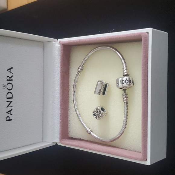 Pandora | Jewelry | Sterling 925 Silver Pandora Barrel Clasp Bracelet ...